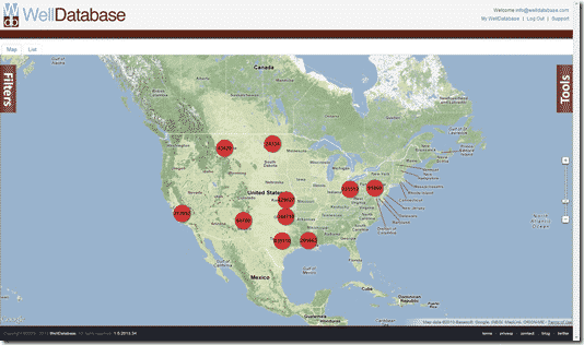 The WellDatabase Map - Next Generation Oil & Gas Tools | WellDatabase